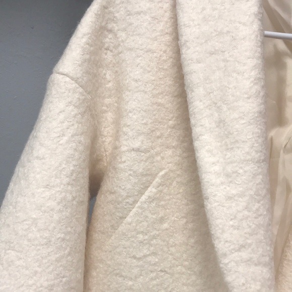 Express | Jackets & Coats | New Express Wool Cocoon Ivory Coat | Poshmark